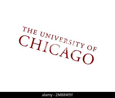 University of Chicago, rotated logo, white background Stock Photo - Alamy
