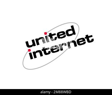 United Internet, rotated logo, white background B Stock Photo - Alamy