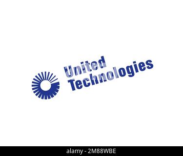 United Technologies, rotated logo, white background B Stock Photo - Alamy