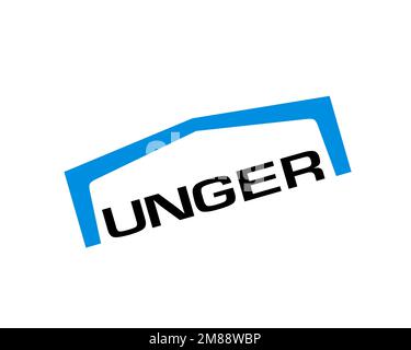 Unger Steel Group, rotated logo, white background B Stock Photo - Alamy