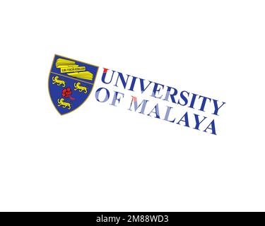 University of Malaya, rotated logo, white background Stock Photo - Alamy