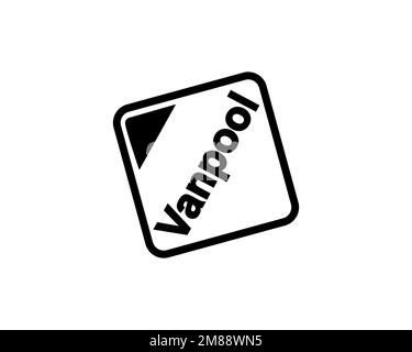 Vanpool company, Logo, White background Stock Photo - Alamy