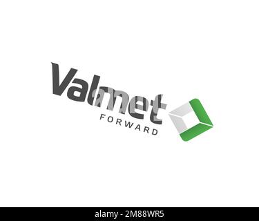 Valmet, rotated logo, white background Stock Photo - Alamy