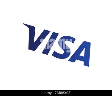 Visa Inc. logo, white background Stock Photo - Alamy