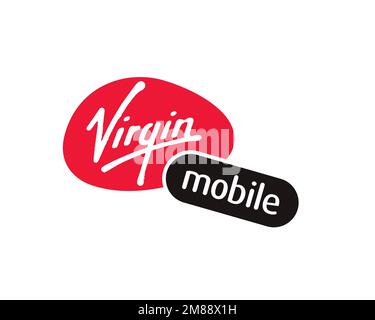 Virgin Mobile Canada, Logo, White background Stock Photo - Alamy