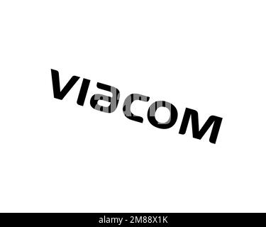 Viacom 2005-present, rotated logo, white background Stock Photo - Alamy