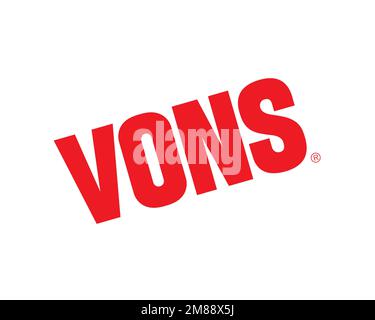 Vons, rotated logo, white background B Stock Photo - Alamy