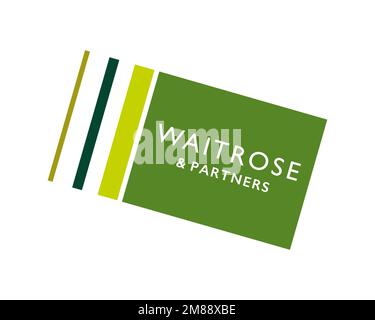 Waitrose, rotated logo, white background Stock Photo - Alamy