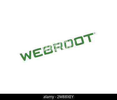 Webroot, rotated logo, white background B Stock Photo - Alamy