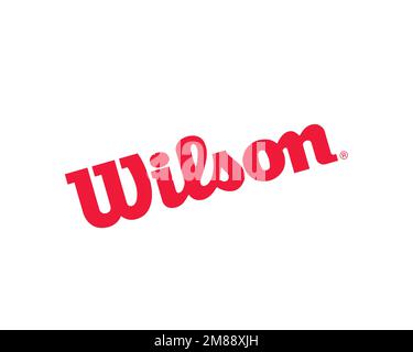 Wilson Sporting Goods, Logo, White Background Stock Photo - Alamy