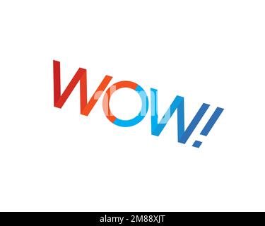 Wide Open West, Rotated Logo, White Background Stock Photo - Alamy