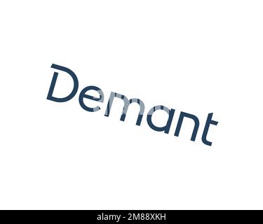 William Demant, rotated logo, white background Stock Photo - Alamy