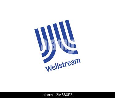 Wellstream, rotated logo, white background B Stock Photo - Alamy