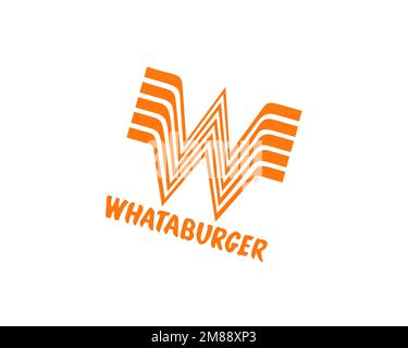 Whataburger, rotated logo, white background Stock Photo - Alamy
