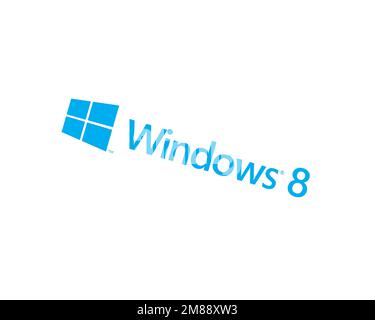 Windows 8, rotated logo, white background Stock Photo - Alamy