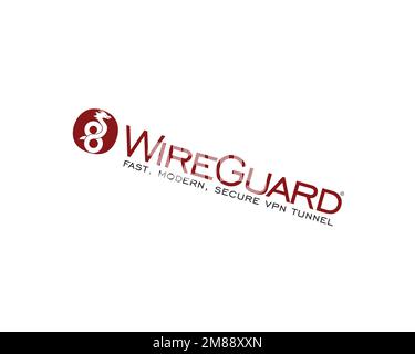 WireGuard, rotated logo, white background Stock Photo - Alamy