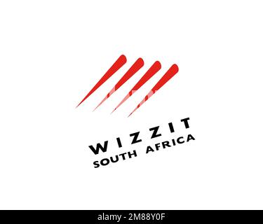 Wizzit, rotated logo, white background B Stock Photo - Alamy
