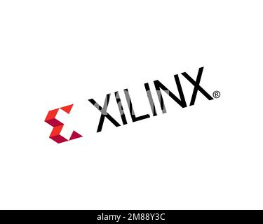 Xilinx, rotated logo, white background B Stock Photo - Alamy
