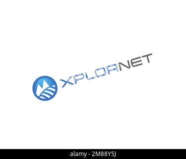 Xplornet, rotated logo, white background B Stock Photo - Alamy