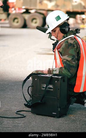 The U.S. Army Audio-Visual Center television production team films ...