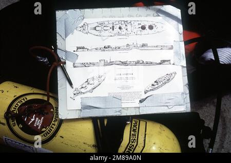 USS Arizona (BB-39) wreck in the 1950s Stock Photo - Alamy