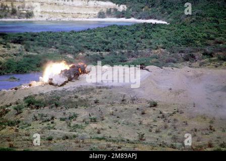 A 926th Tactical Fighter Group A-10 Thunderbolt II aircraft drops a 500 ...