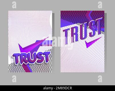 Luxury deluxe Trust Background vector poster illustration. Abstract ...
