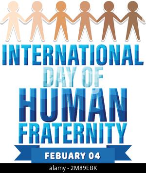 International day of human fraternity illustration Stock Vector Image ...