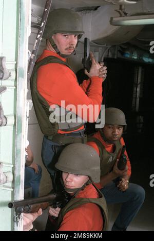 Members of the weapons division Armed Response Team, armed with ...