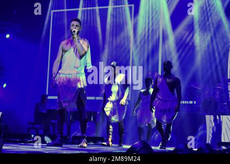 Leon, Mexico. 12 JAN 2023: Actors and Laura De Freitas performing ...
