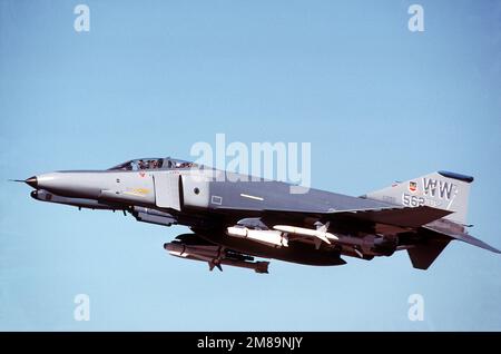 Two 37th Tactical Fighter Wing (37th TFW) F-117A aircraft sit inside a ...