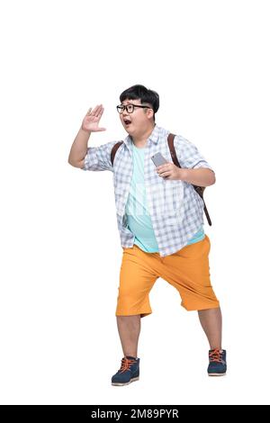 Fat young men in the cry Stock Photo - Alamy