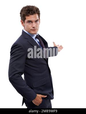 Let me build your success. Studio shot of a well-dressed man against a ...
