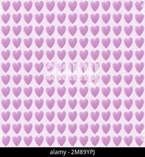seamless hand-painted watercolor pink hearts pattern on pink background ...