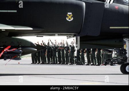 Pilots from the 37th Tactical Fighter Wing, Tonopah Test Range, Nev ...