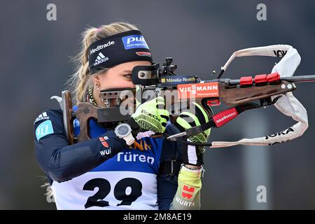 Anna WEIDEL (GER), at the shooting range, shooting, action, single ...
