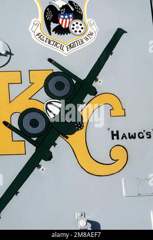 A 442nd Fighter Wing A-10 Thunderbolt II, from Whiteman Air Force Base ...