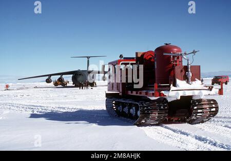 A 7th Military Airlift Squadron C-141B Starlifter aircraft rolls to a ...
