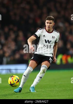 Tom Cairney of Fulham during the Premier League match at Stamford ...