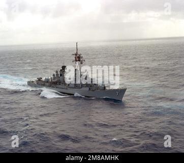 USS Henry B. Wilson (DDG-7) underway in the Pacific Ocean on 29 June ...