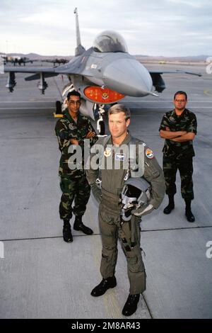 CPT Pat Shay, a pilot with the 944th Tactical Fighter Group, sits in ...
