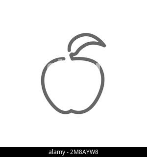 Apple icon, graphic resource template, vector illustration Stock Vector ...
