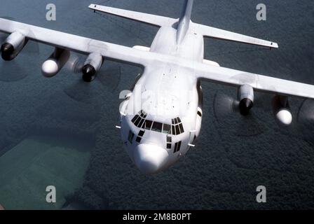 An EC-130H Hercules aircraft, flying under the project name Compass ...