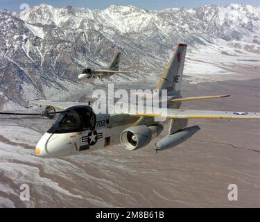 A left front view of an S-3A Viking from Air Anti-submarine Squadron 29 ...