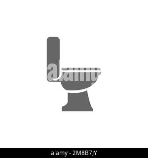 Side toilet icon, graphic resource template, vector illustration Stock ...