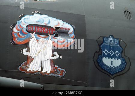 A view of the artwork and unit insignia on the side of a 43rd ...