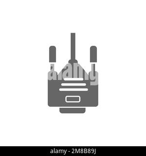 Signal emitter icon, graphic resource template, vector illustration ...
