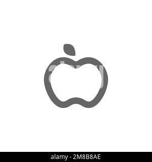 Apple icon, graphic resource template, vector illustration Stock Vector ...