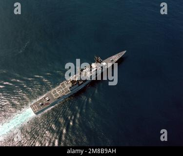 The destroyer USS KINKAID (DD-965) is positioned in the medium ...