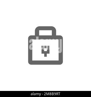 Lock icon, graphic resource template, vector illustration Stock Vector ...